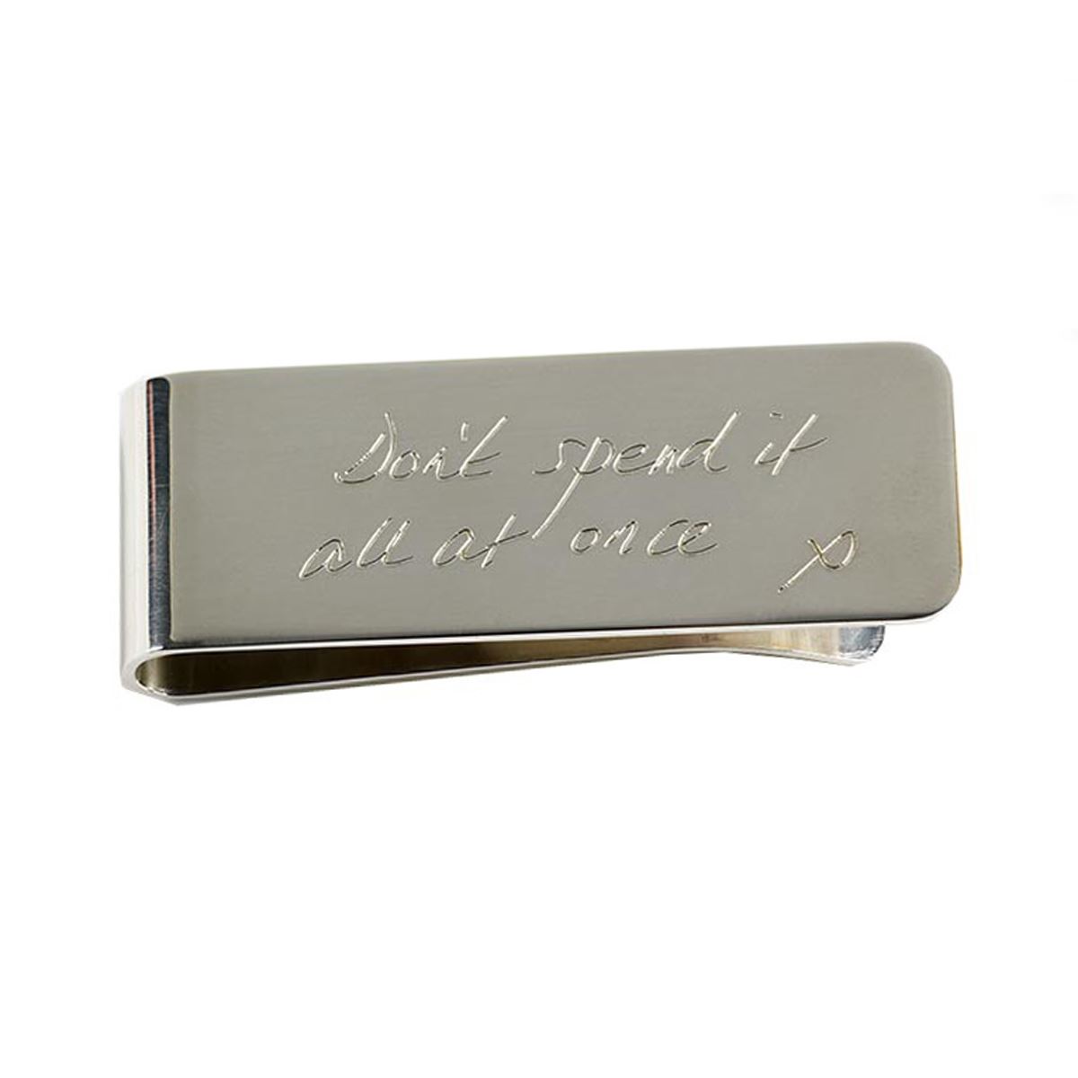 Personalised Silver Plate Money Clip | Inkerman London