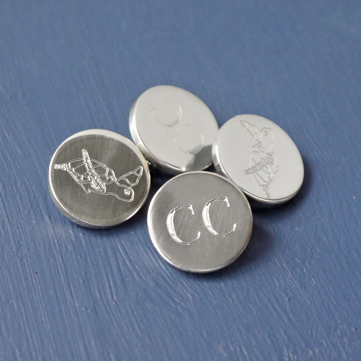 Sterling Silver Round Chainlink Cufflinks | Inkerman London