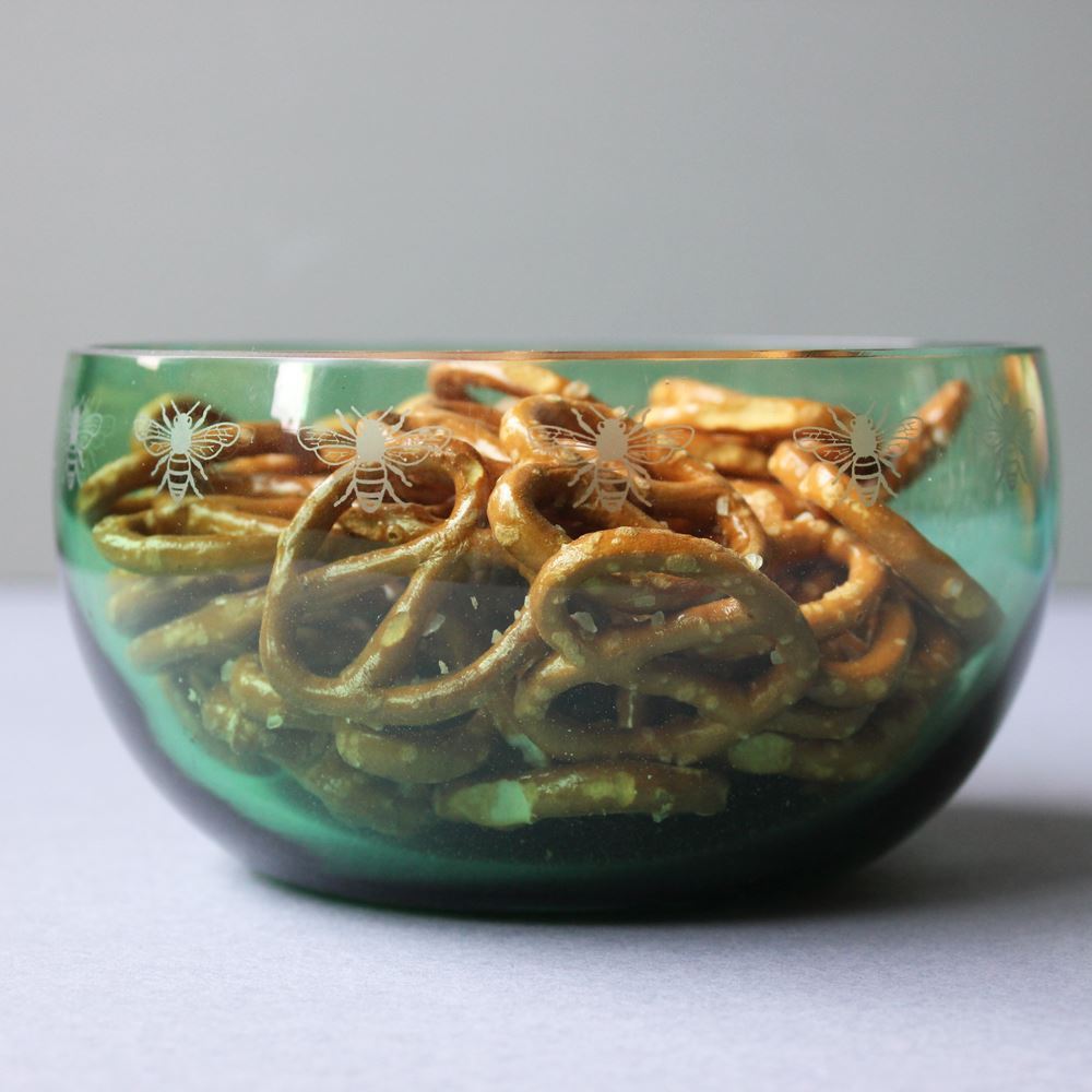Hand blown Coloured Glass Bee Collection Bowls | Inkerman London